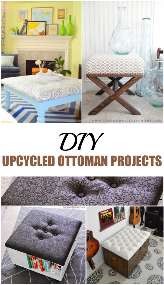 11 Upcycled DIY Ottoman Projects • Picky Stitch