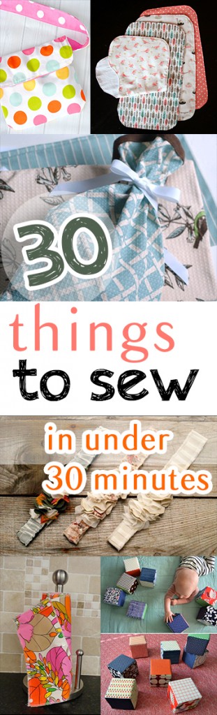 Fast Sewing Projects: Under 30 Minutes-Pickystitch.com