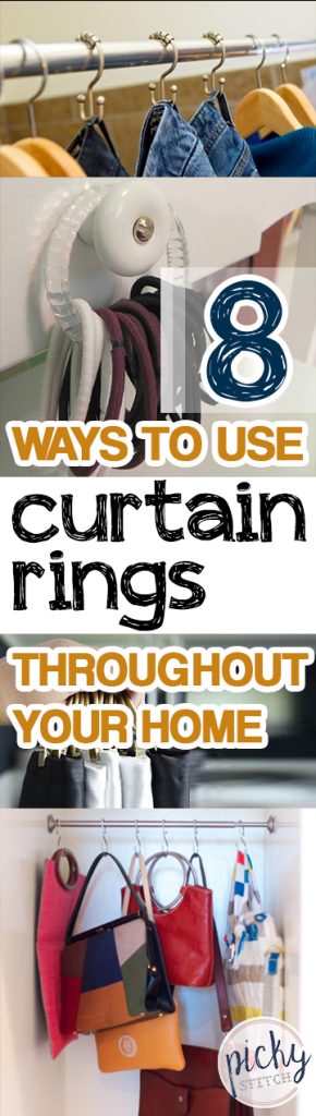 8 Ways to Use Curtain Rings Throughout Your Home • Picky Stitch