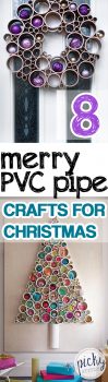 8 Merry PVC Pipe Crafts for Christmas • Picky Stitch