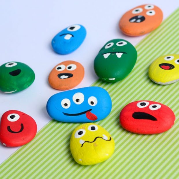 Rock Painting Ideas For Kids: Easy. Boys, Girls, Animals, Inspiration ...